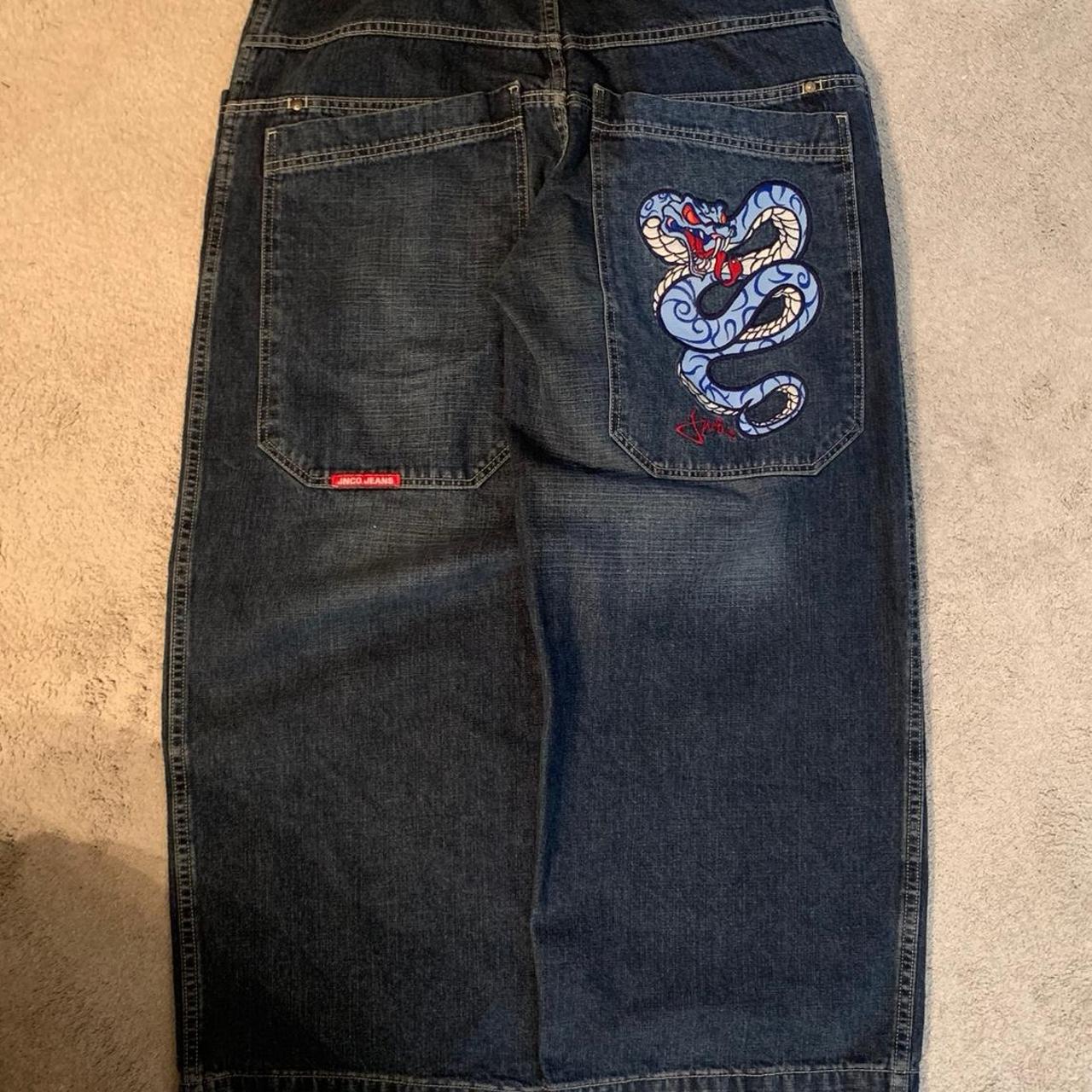 Vintage Jnco snake jeans with little to no flaws ,... | Depop