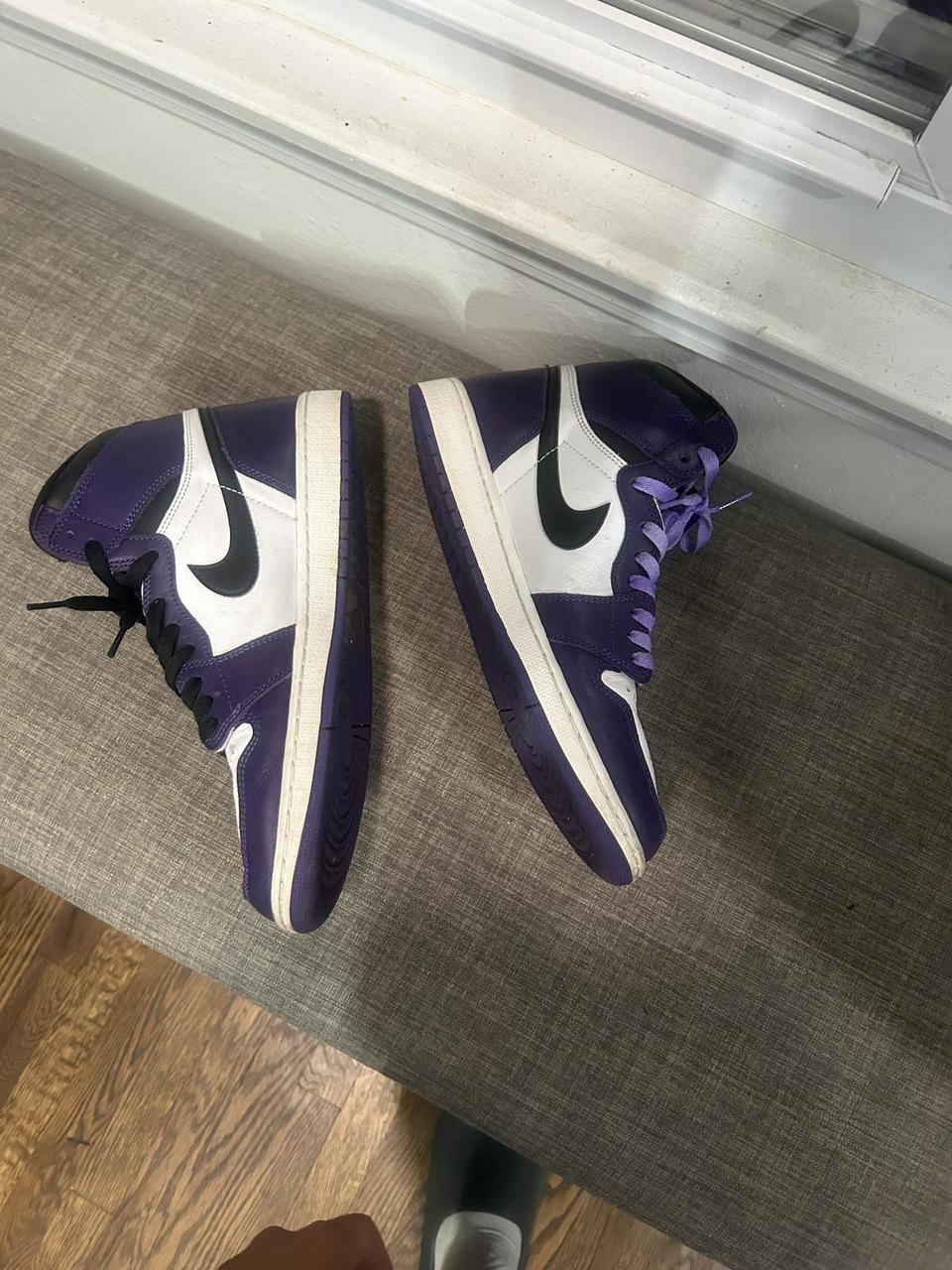 court purple jordan 1 great shoe - Depop