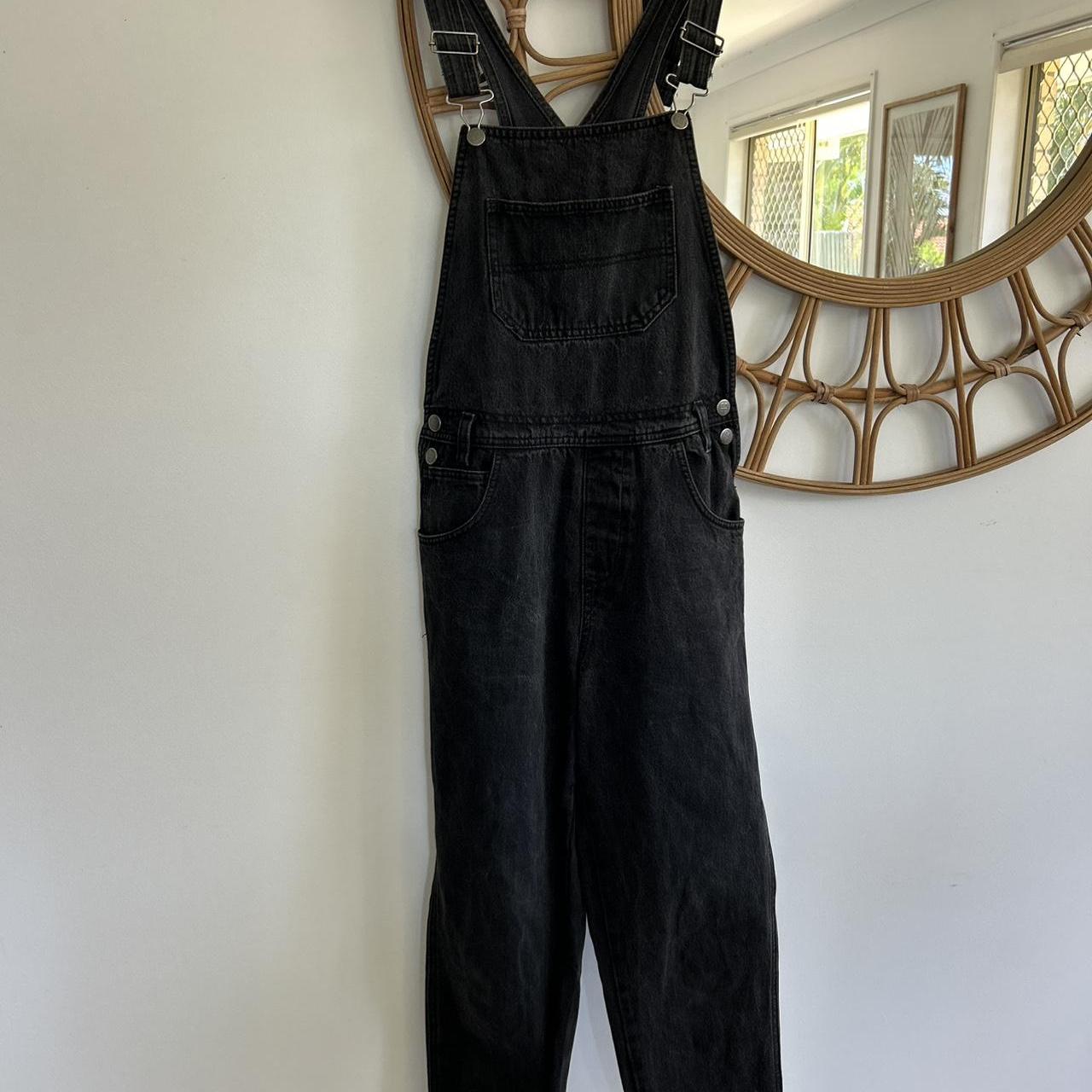 Black Insight Denim Overalls Size 8 | Depop