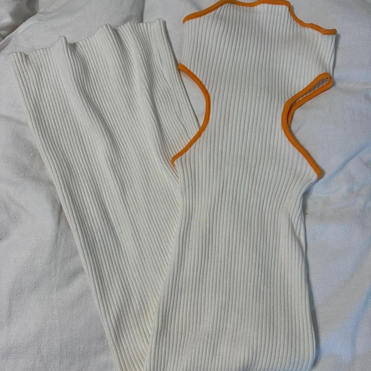 Pepper Mayo long white dress with side cut outs,... | Depop