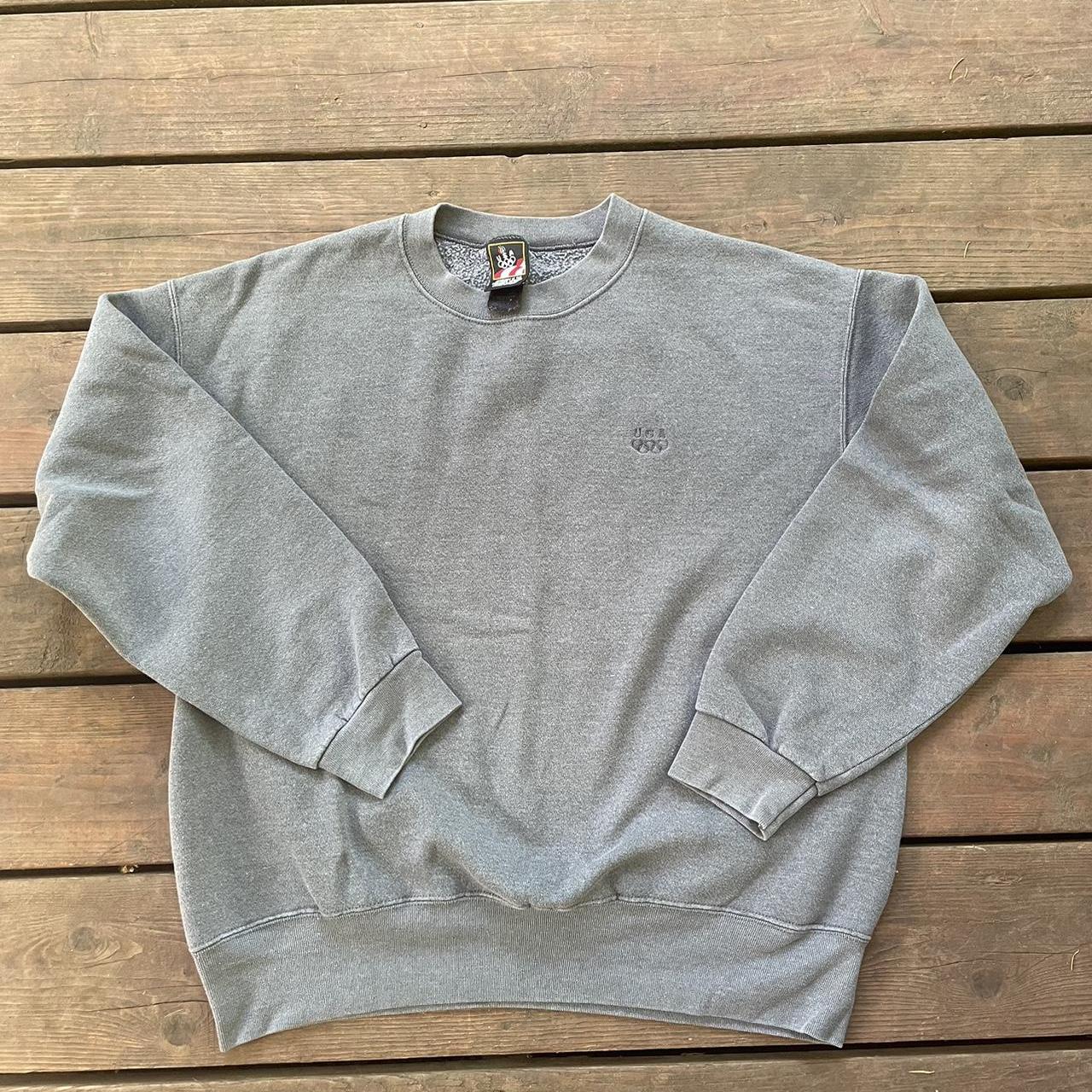 Dark Gray Vintage USA Olympics Sweatshirt. Great... - Depop