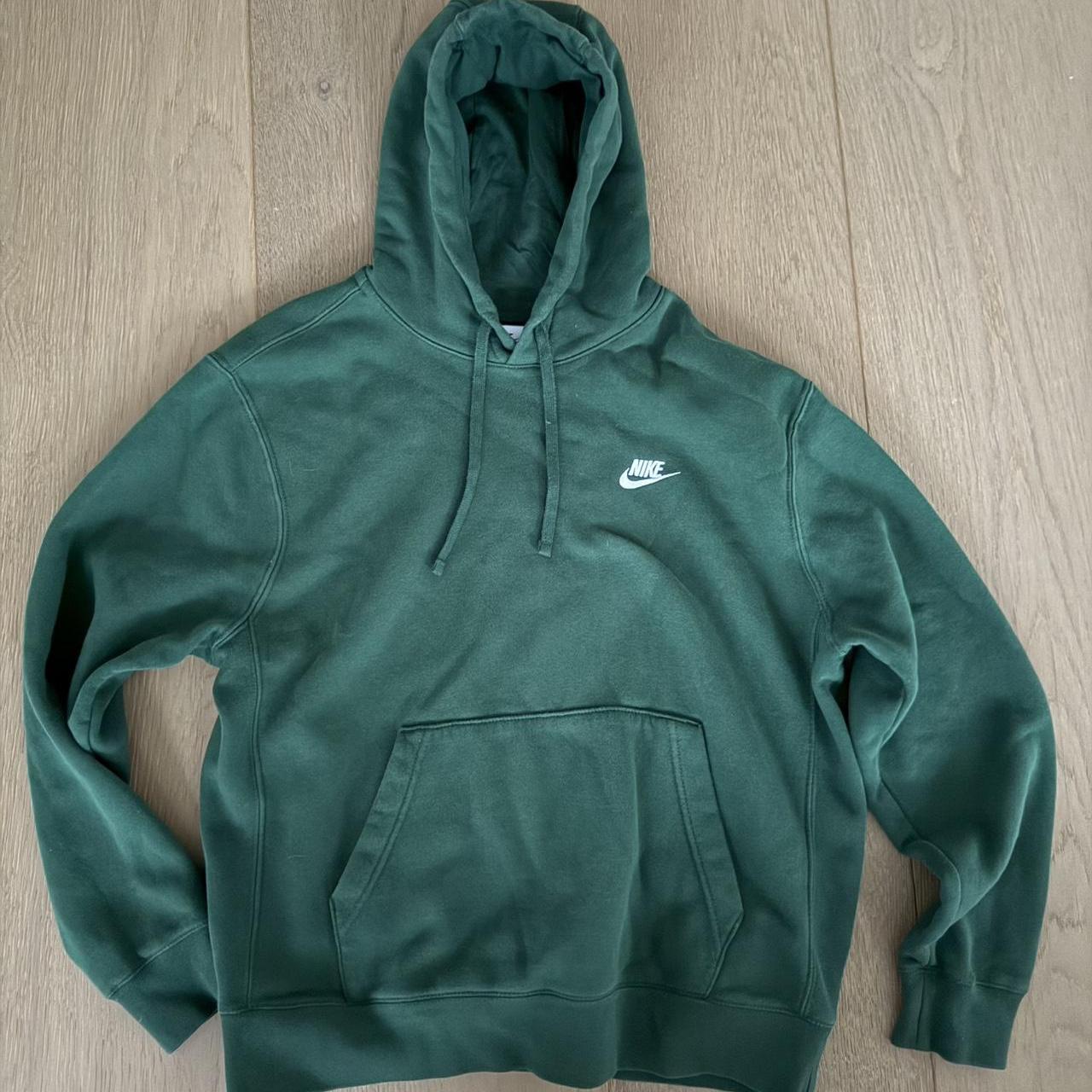 Green Nike Hoodie - Depop