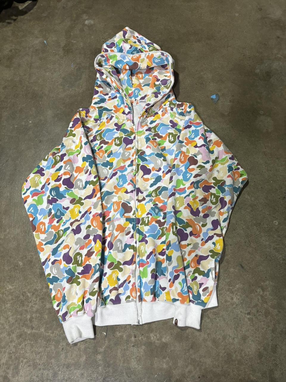 Y2K all over print bape full zip Tagged 3xl More... - Depop