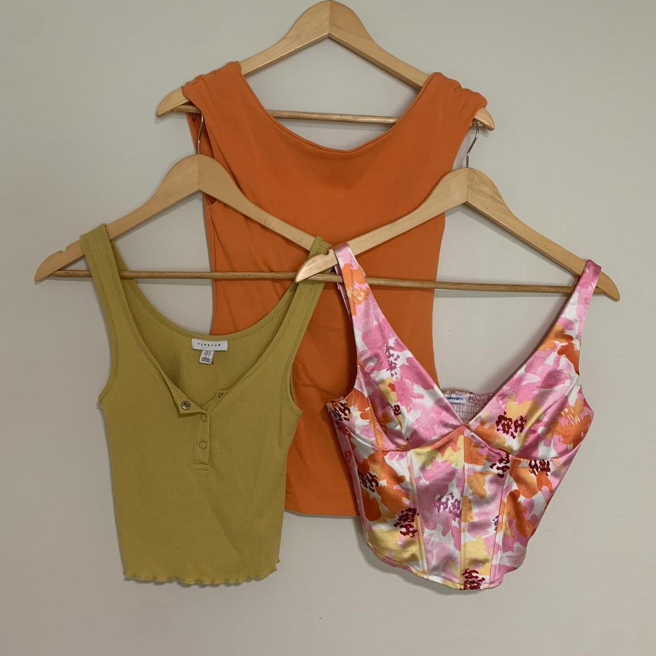 Multi-coloured crop top bundle - x3 tops #croptops... | Depop