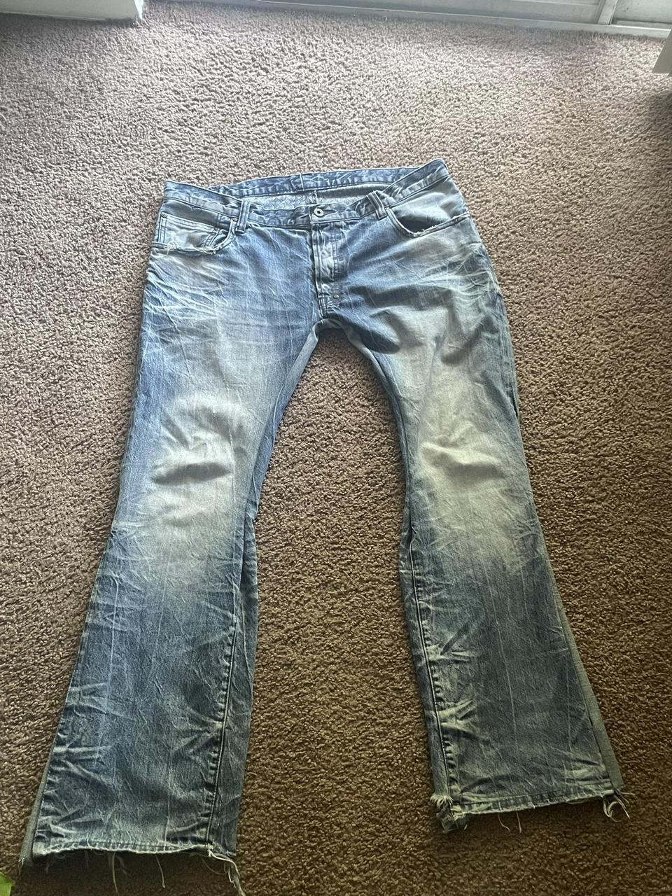 Archive custom flared jeans (NOT NUMBER NINE) Fits... - Depop