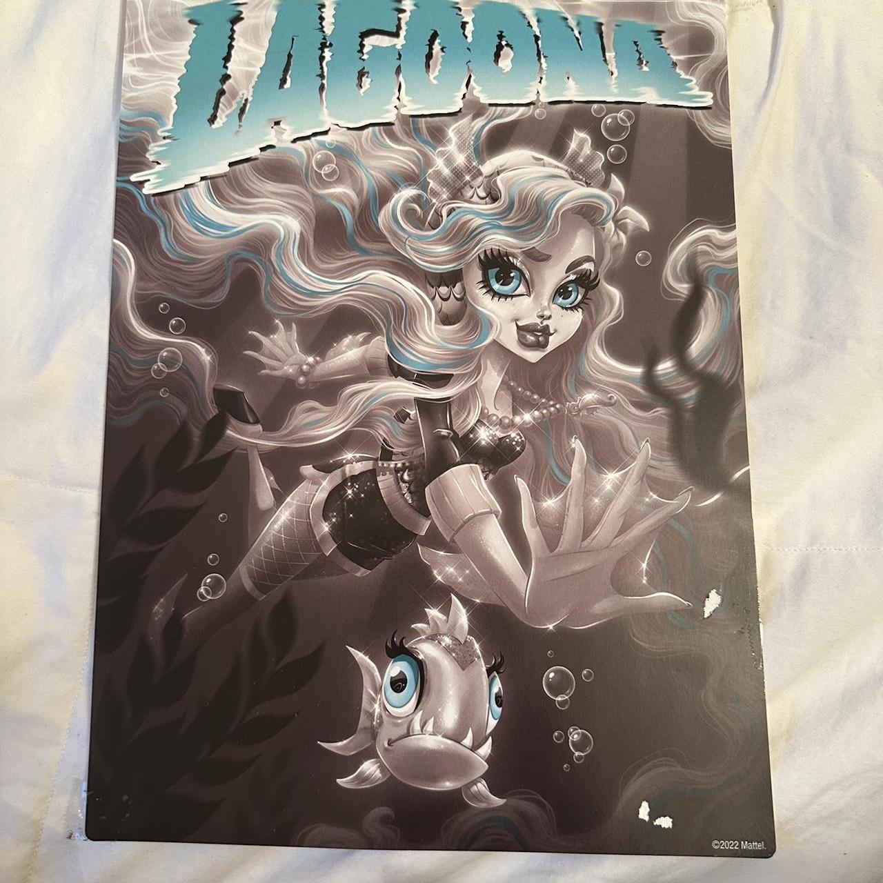 Monster High Lagoona Blue mini poster hand to scale... - Depop
