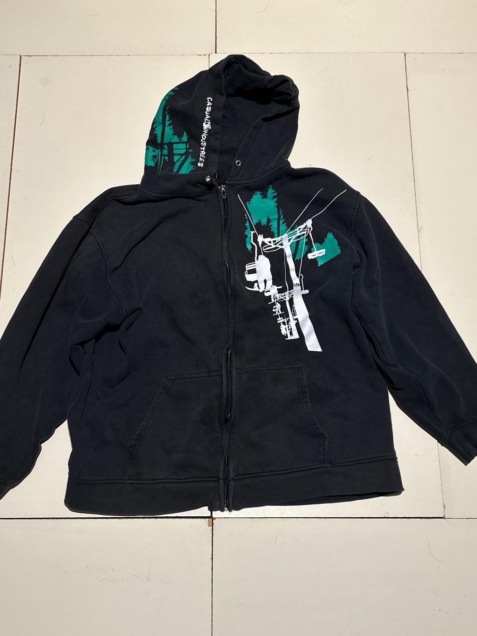 casual industrees black ski/snowboard jacket. zipper... - Depop