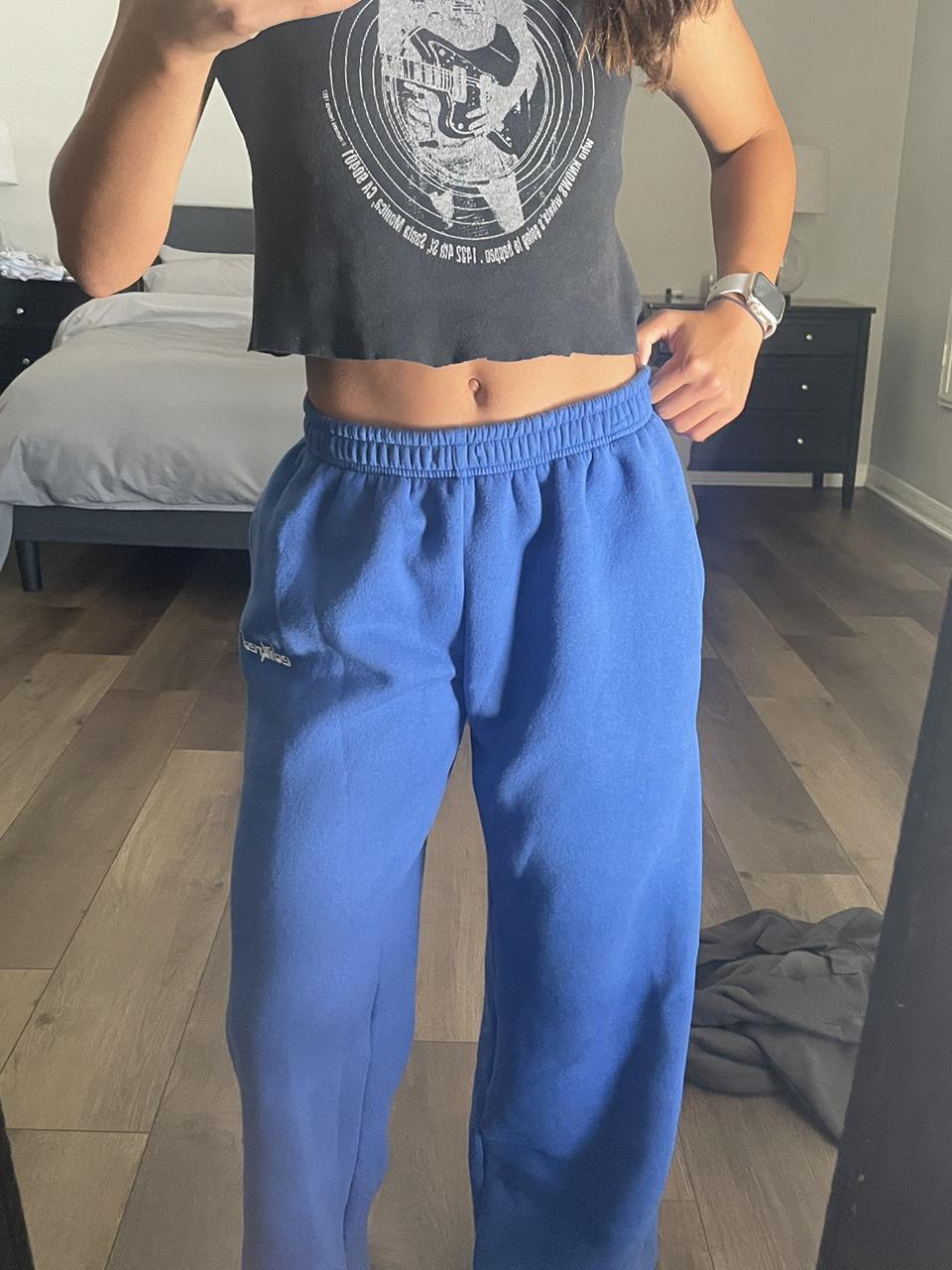 edikted blue sweatpants - originally $48 - size small - Depop
