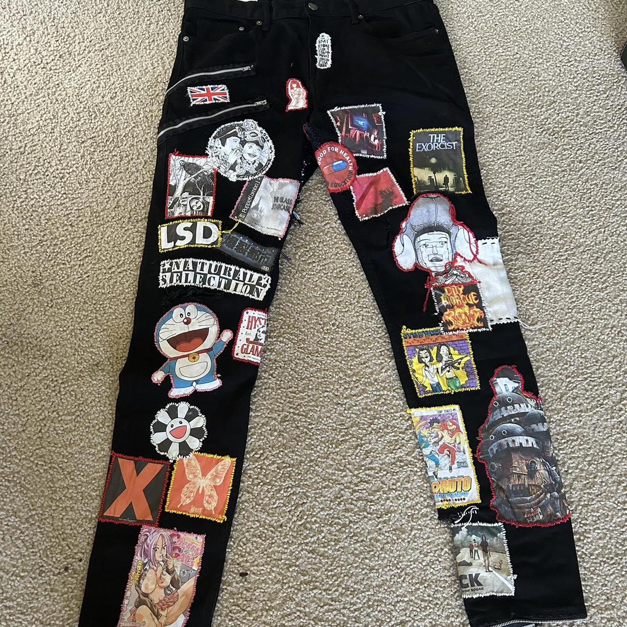 Custom hand sewn msts, worn once. Size 34x34 fits... - Depop