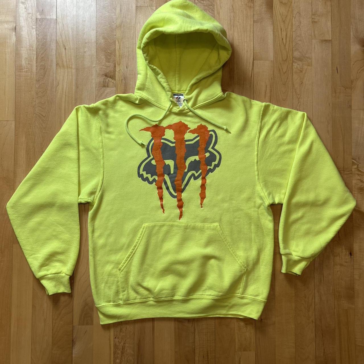 Monster Energy X Fox Racing Hoodie Size medium... | Depop