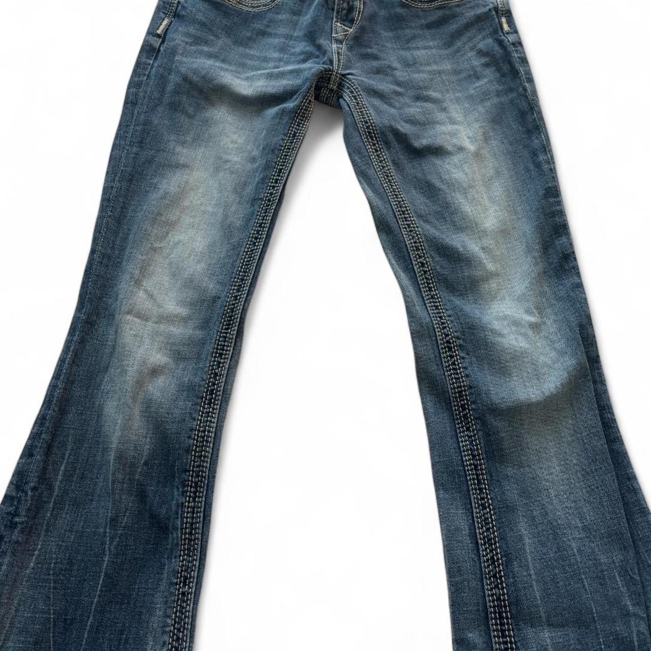 2000s bootcut flare low rise jeans size 28 perfect... | Depop