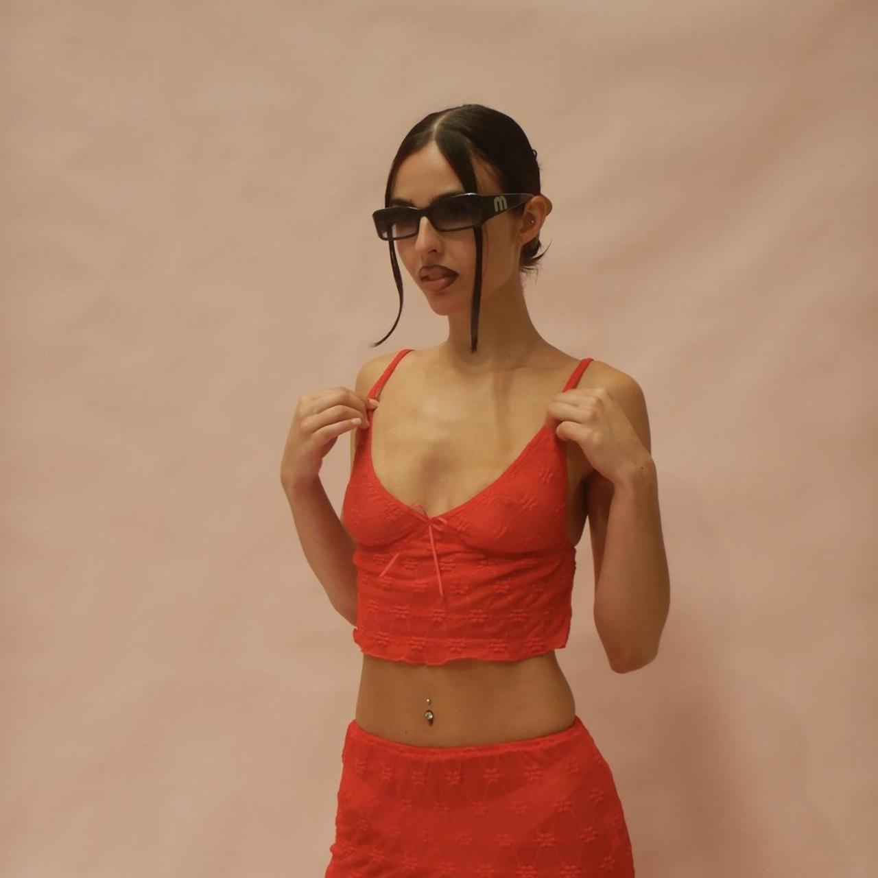 Highrack studios Hilda Mesh Cami and Skirt. Both... - Depop