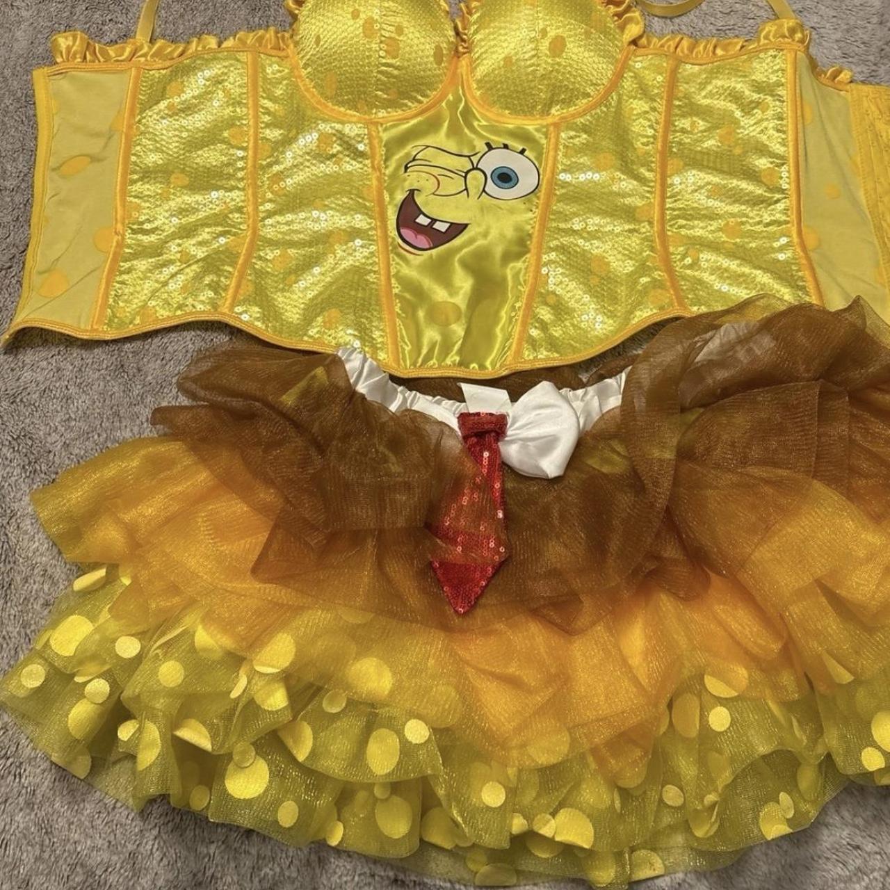 Adult Sexy SpongeBob Bustier Corset Pin Up Costume... | Depop