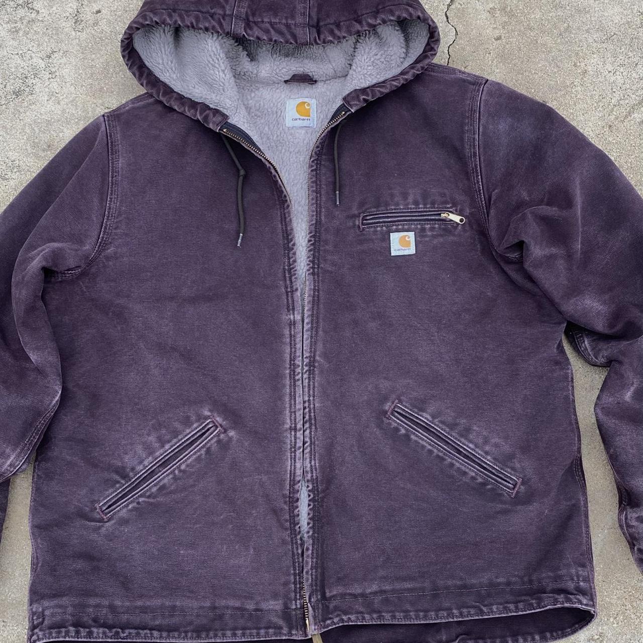 Vintage Carhartt Shepard jacket Size XL Faded... | Depop
