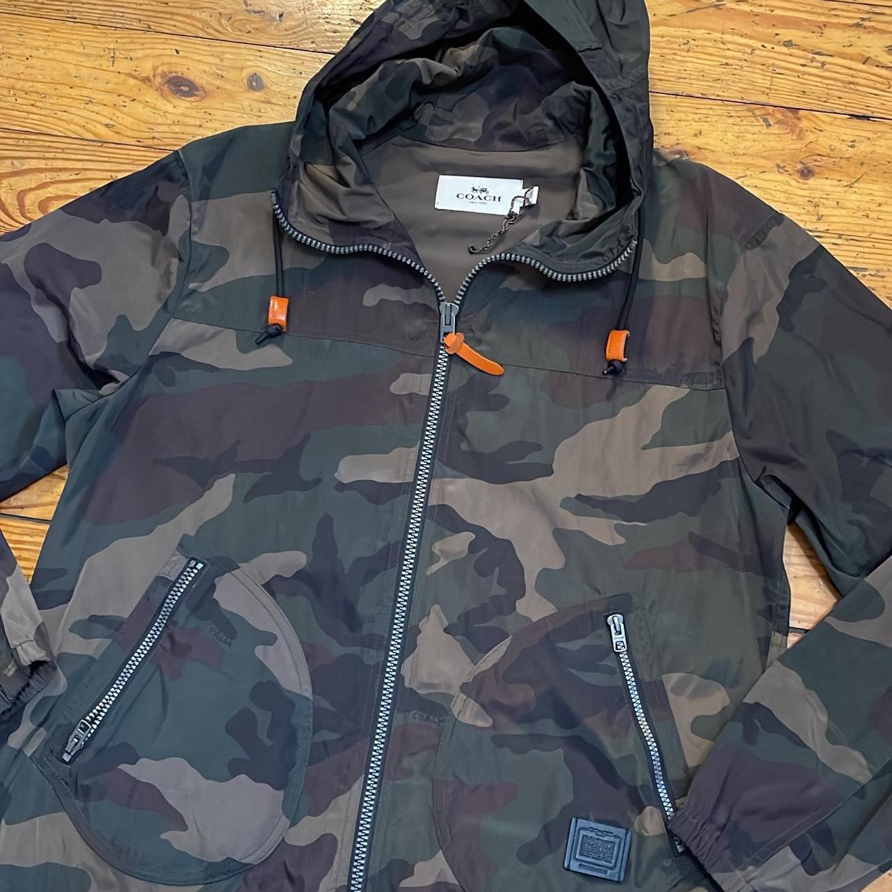 Like new coach zip up jacket camo Perfect condition... | Depop
