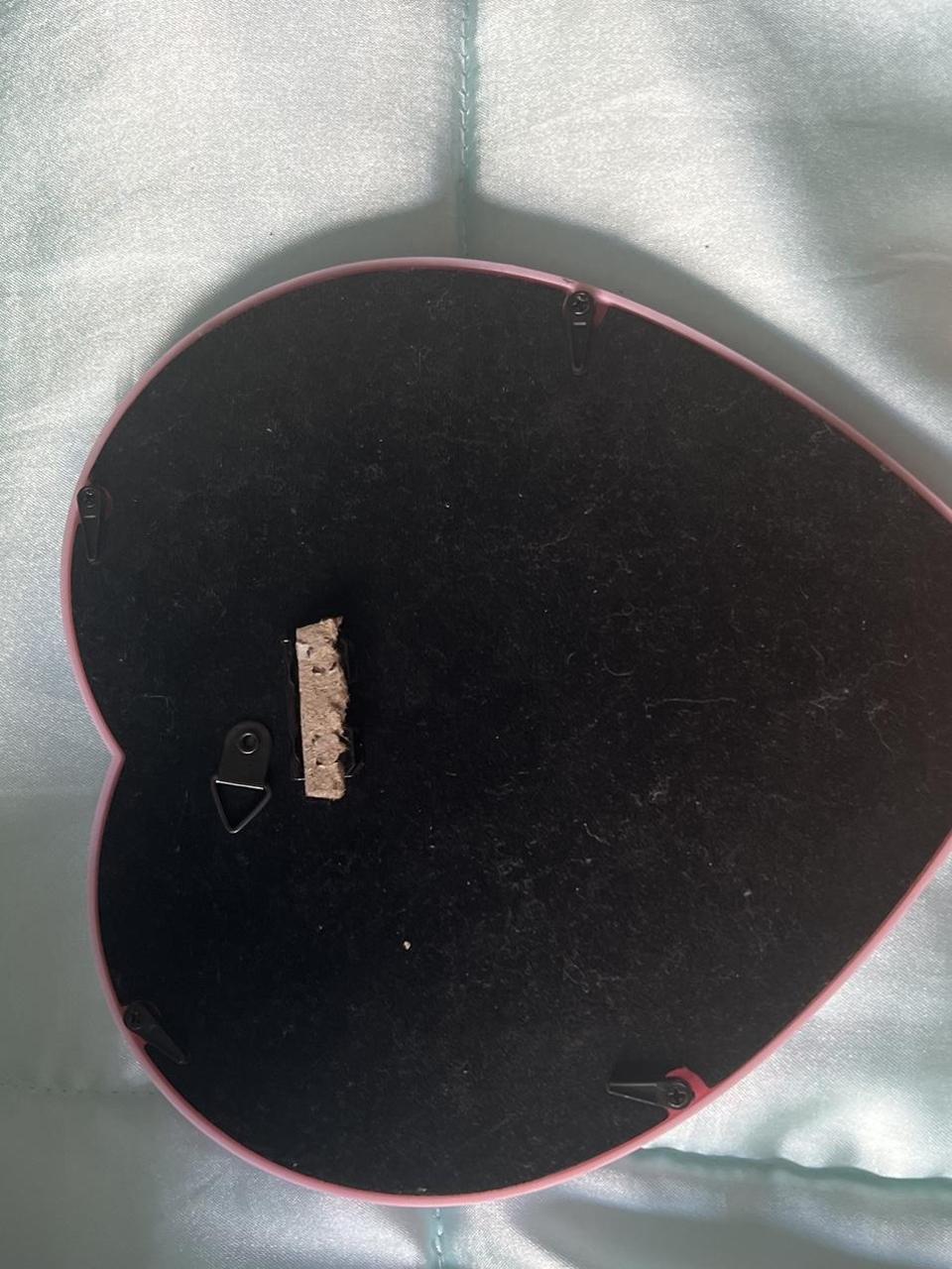 Heart mirror with hanging hook. flaw: support... - Depop