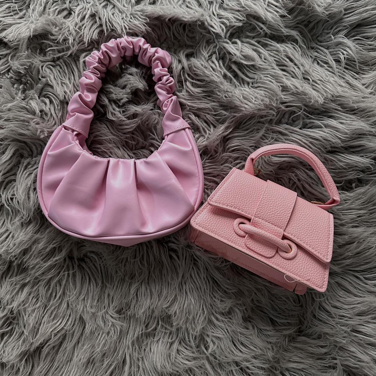 Two pink mini purse bundle, both never used and... | Depop