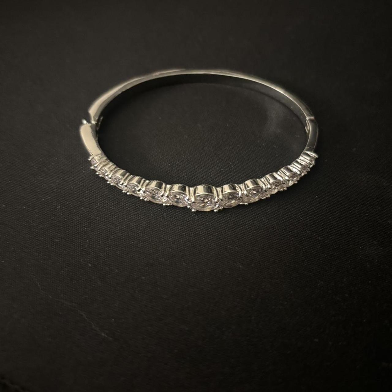 Silver Diamond Bracelet Amazing quality cute... - Depop