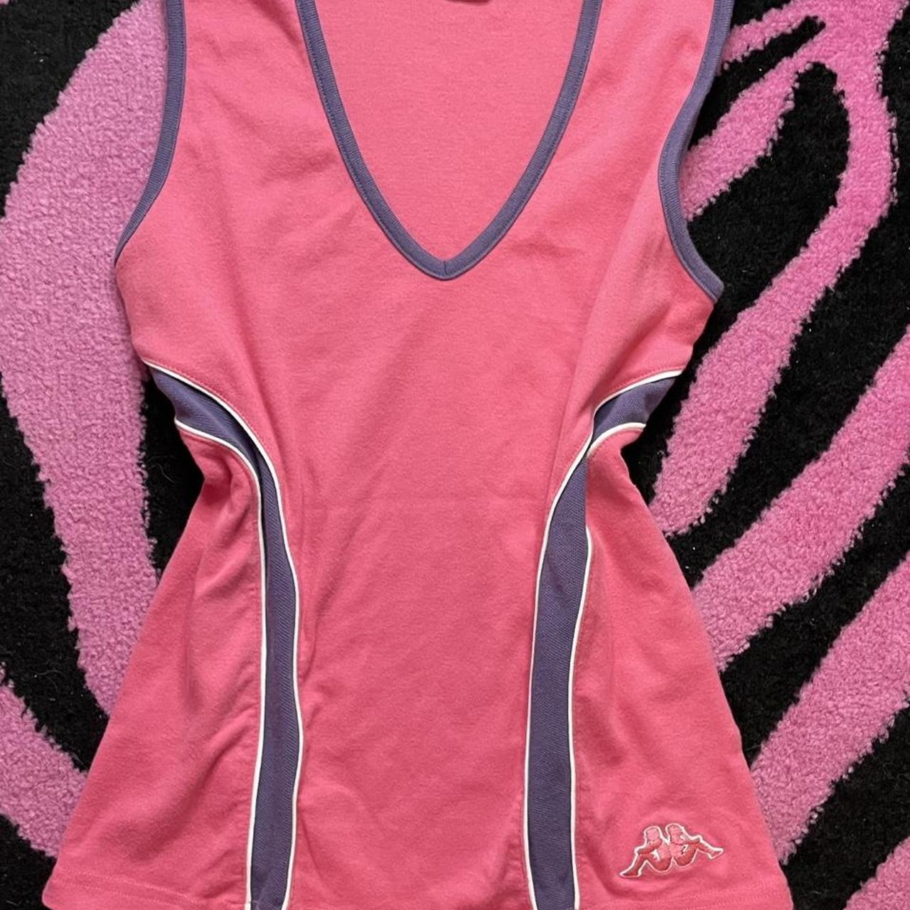 Pink and purple Kappa tank top🩷 Tagged... | Depop