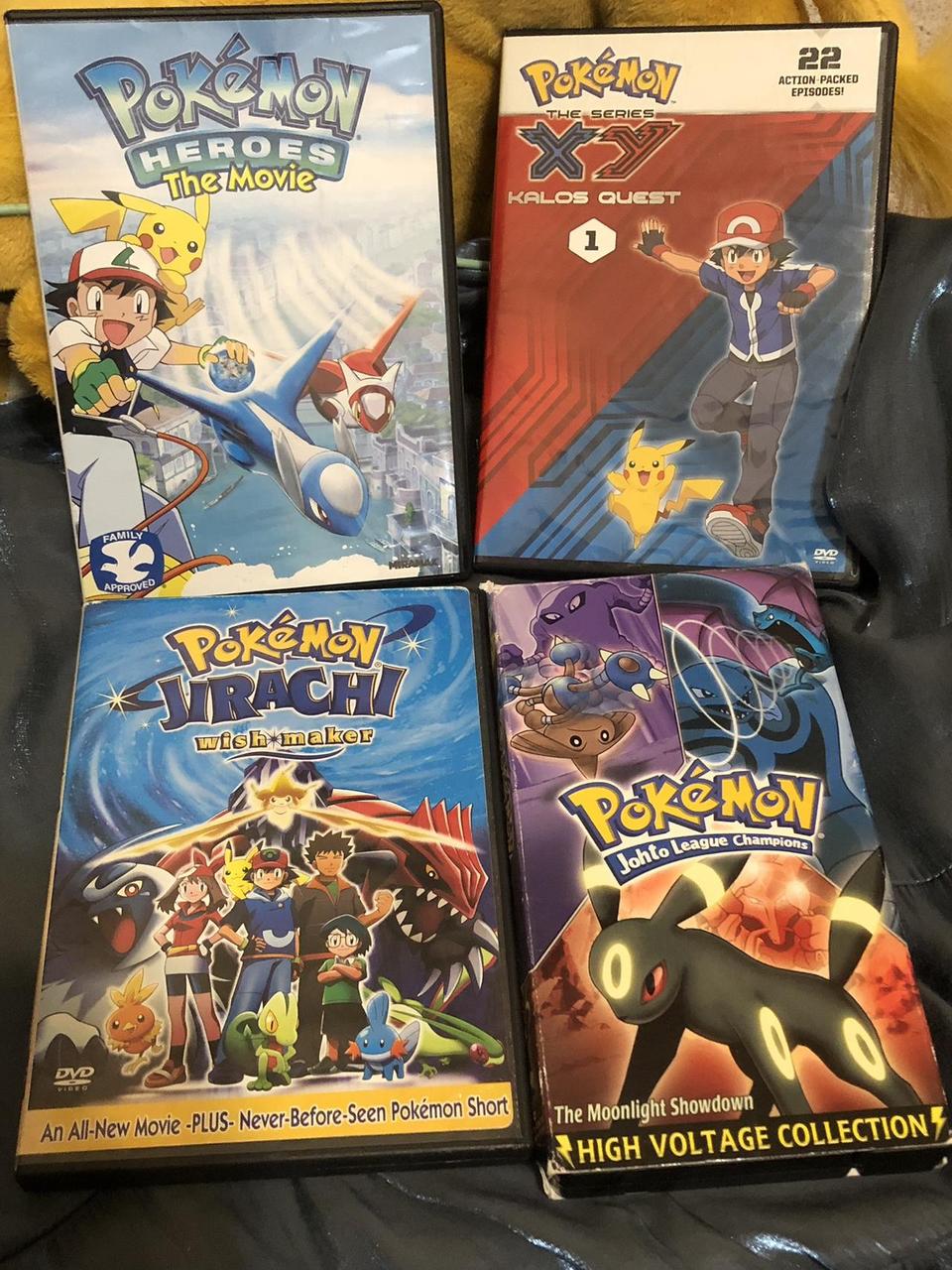 Pokémon dvd bed vhs set. All in great condition but... - Depop