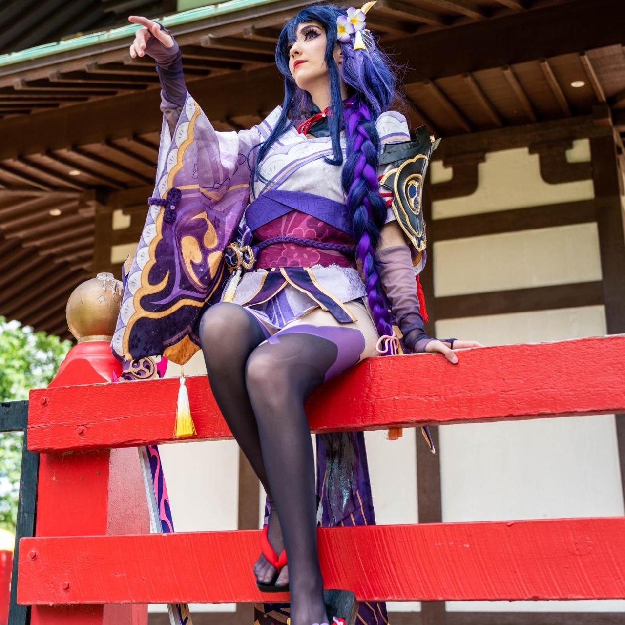 Genshin Impact Raiden Shogun cosplay Uwowo Size... - Depop