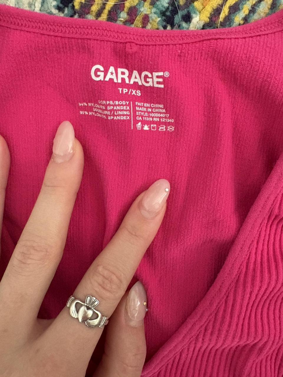 Pink garage top. It's not as hot pink as it looks in... - Depop