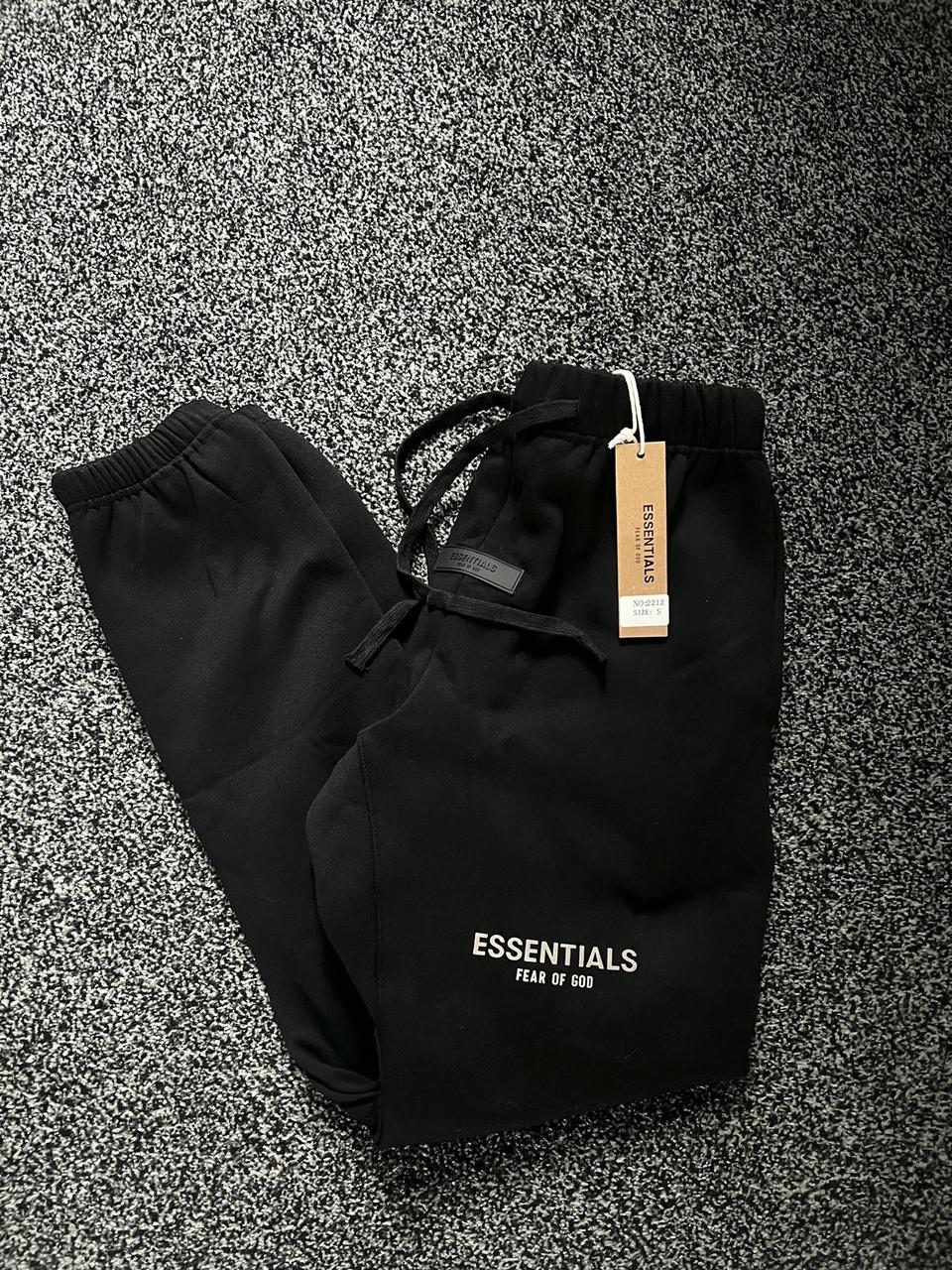 FEAR OF GOD - Essentials Black Joggers Size S With... - Depop