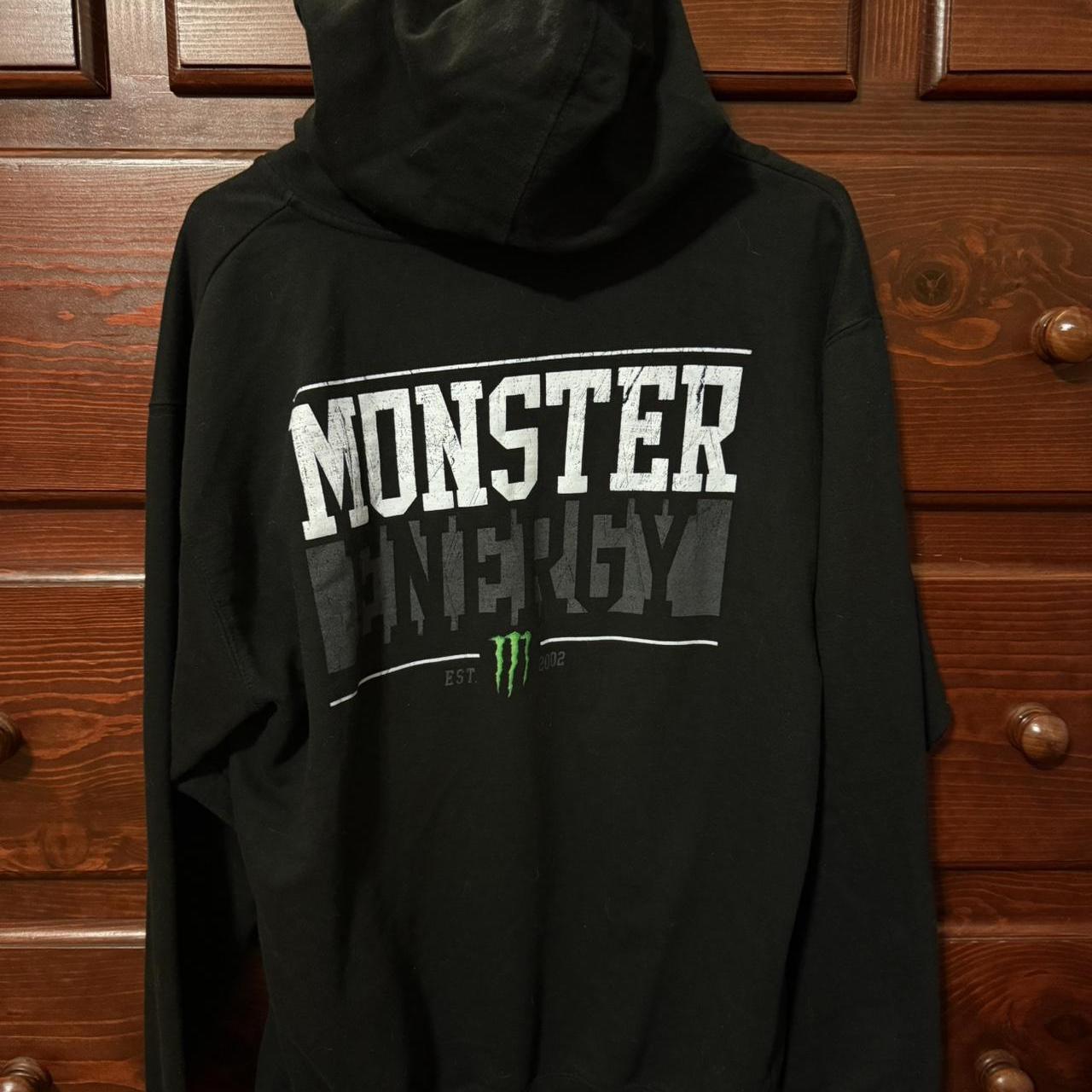 Monster Energy Zip Up Hoodie Size... | Depop