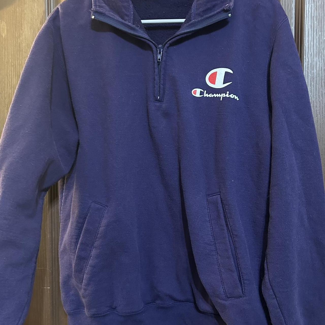 Purple Champion quarter zip sweatshirt #Champion... | Depop