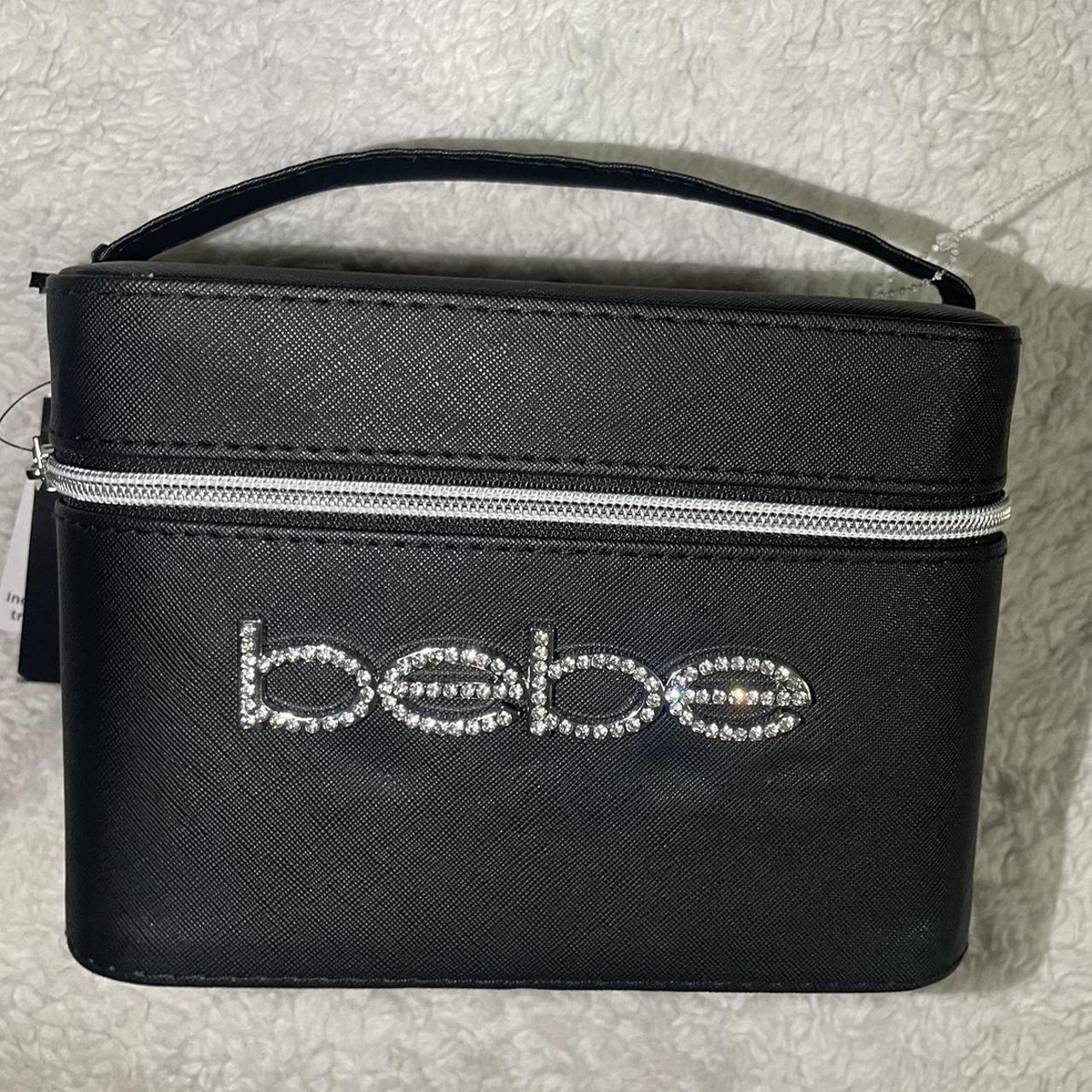 2000s Bebe makeup bag, includes 2 travel bottles... - Depop