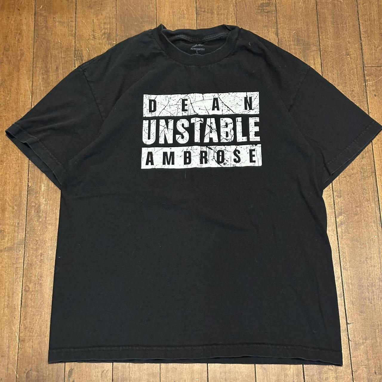 Vtg WWE authentic dean unstable Ambrose graphic... | Depop