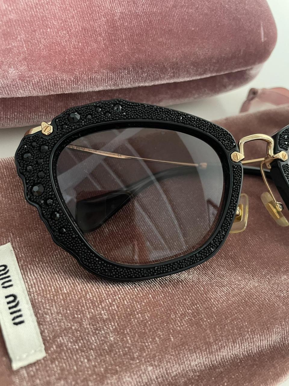 Miu Miu Rhinestone Sunglasses Vintage rare style !... - Depop