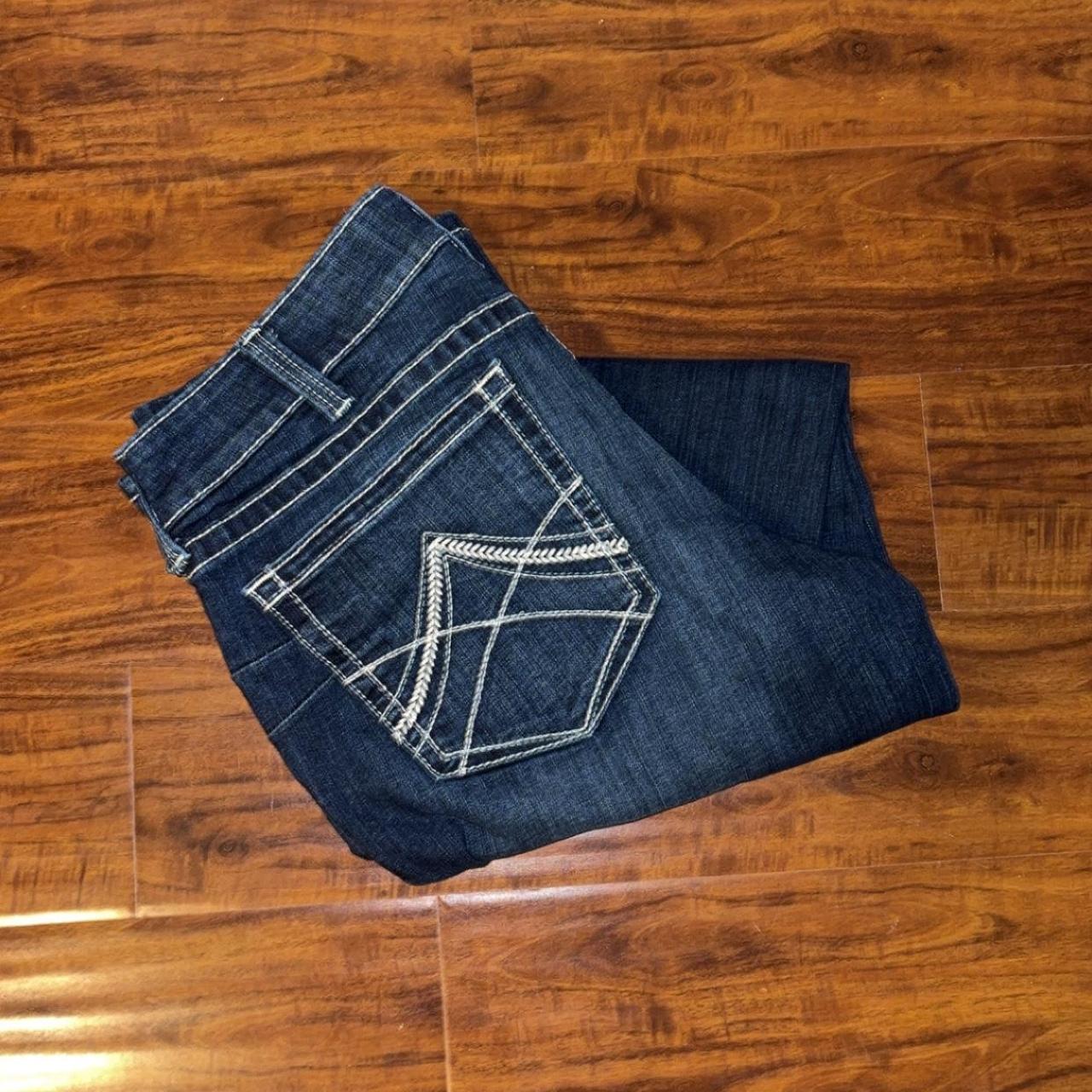 Ariat REAL Denim jeans with white stitching | Depop