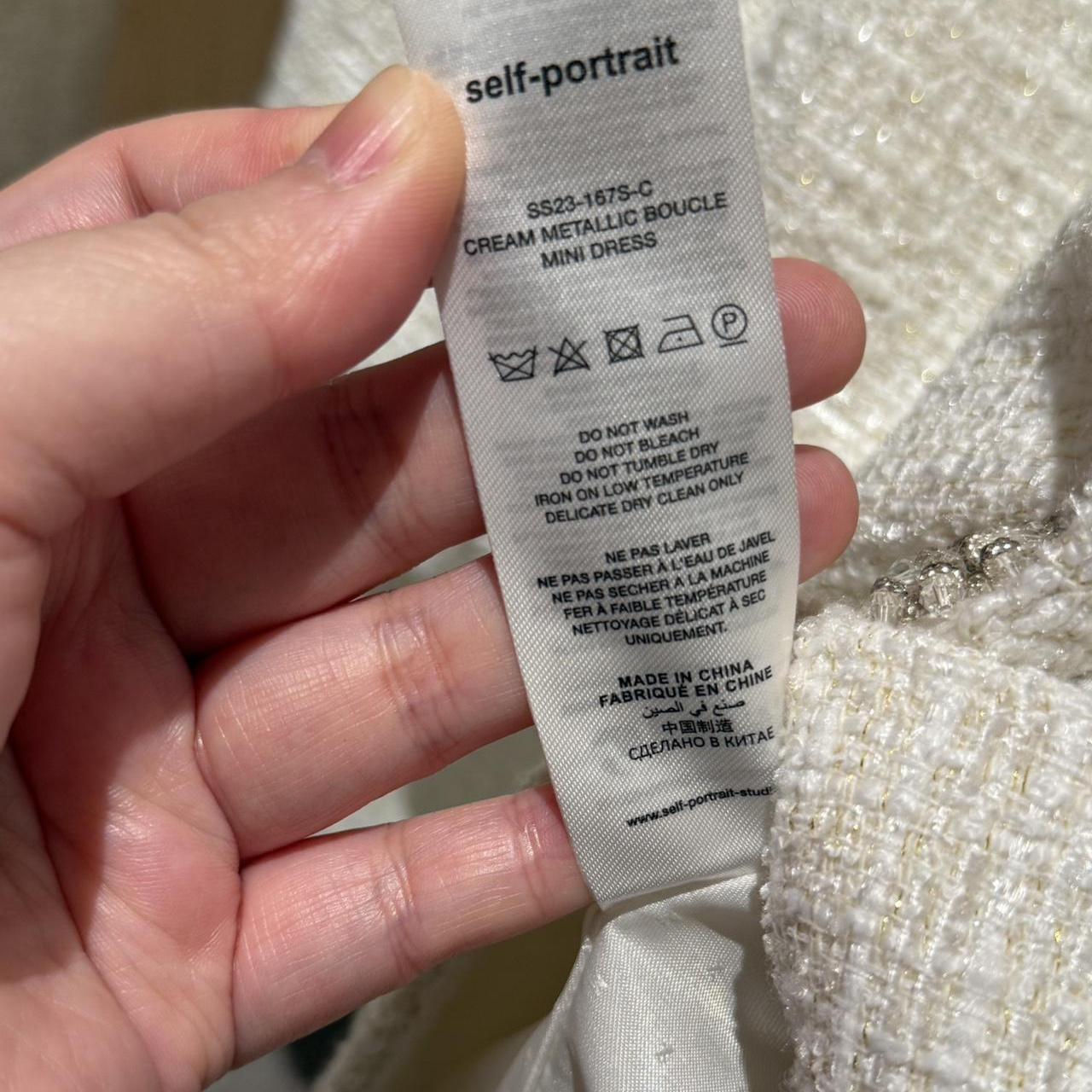 mr self-portrait dress jacket in cream color, worn... | Depop