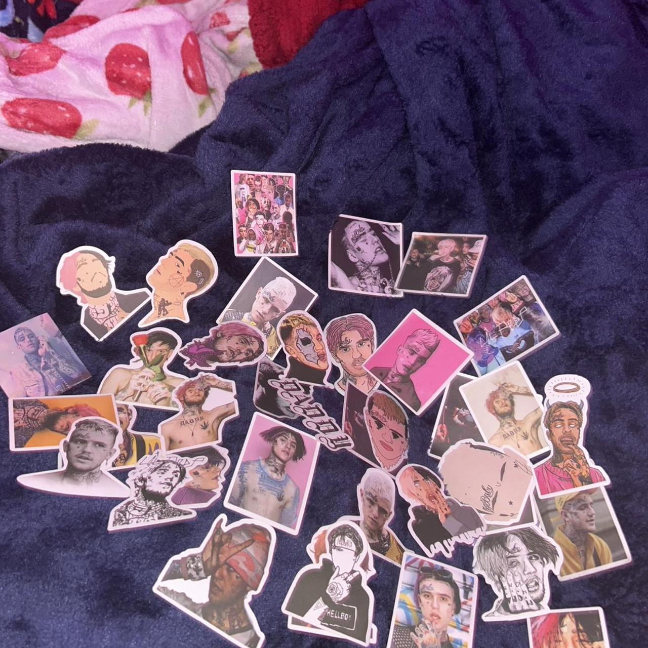 lil peep stickers 40 count | Depop