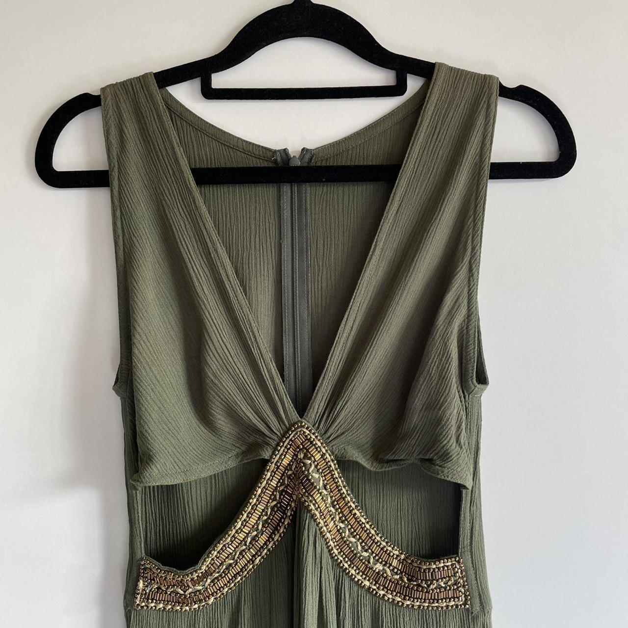 ANDY RISZA | ‘Auckland’ Green Beaded Maxi Dress -... | Depop
