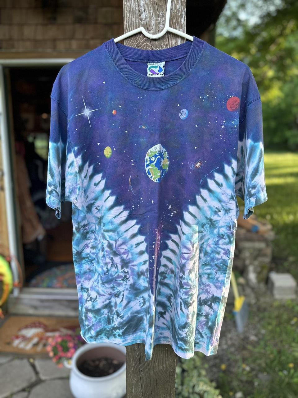 Vintage Liquid Blue 1992 Made In USA Single Stitch... - Depop