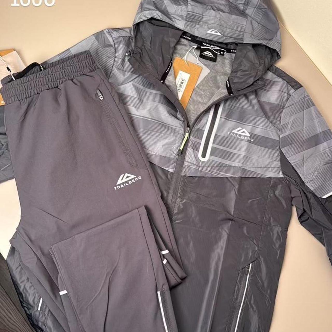Trailberg Tracksuit Grey Black have size small and... | Depop
