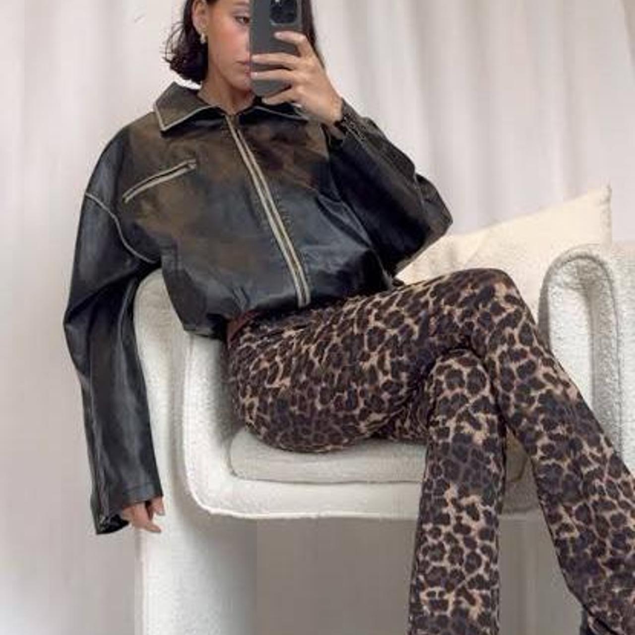 the trista leather.jacket bronze snake RRP: $130 | Depop