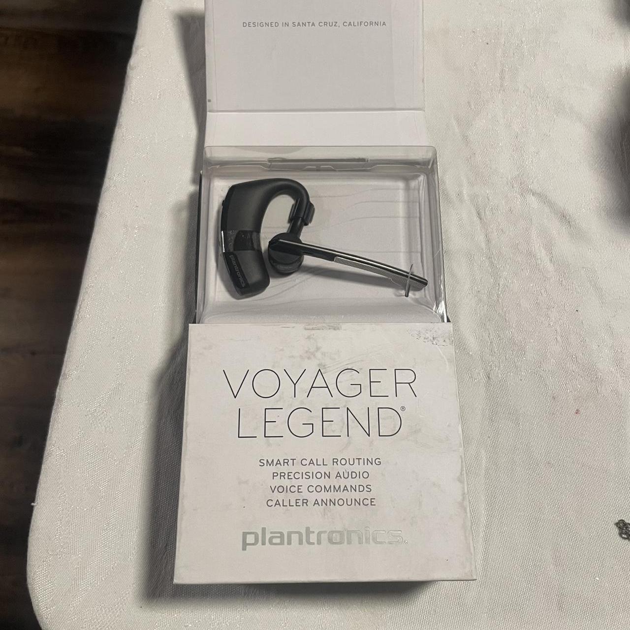 Black Plantronics Voyager Legend Bluetooth headset... | Depop