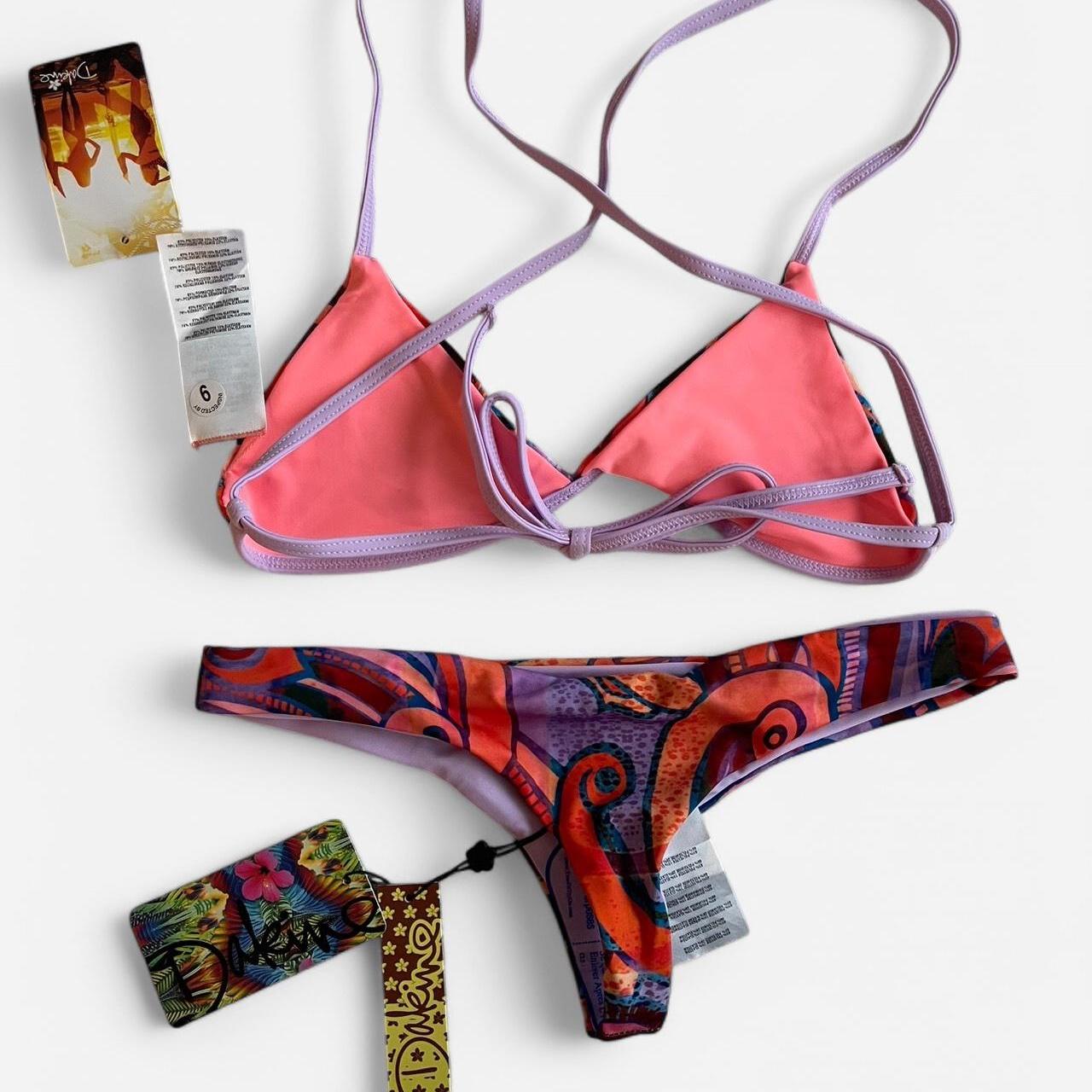 Dakine bikini Set reversible bottoms #6 Top... | Depop