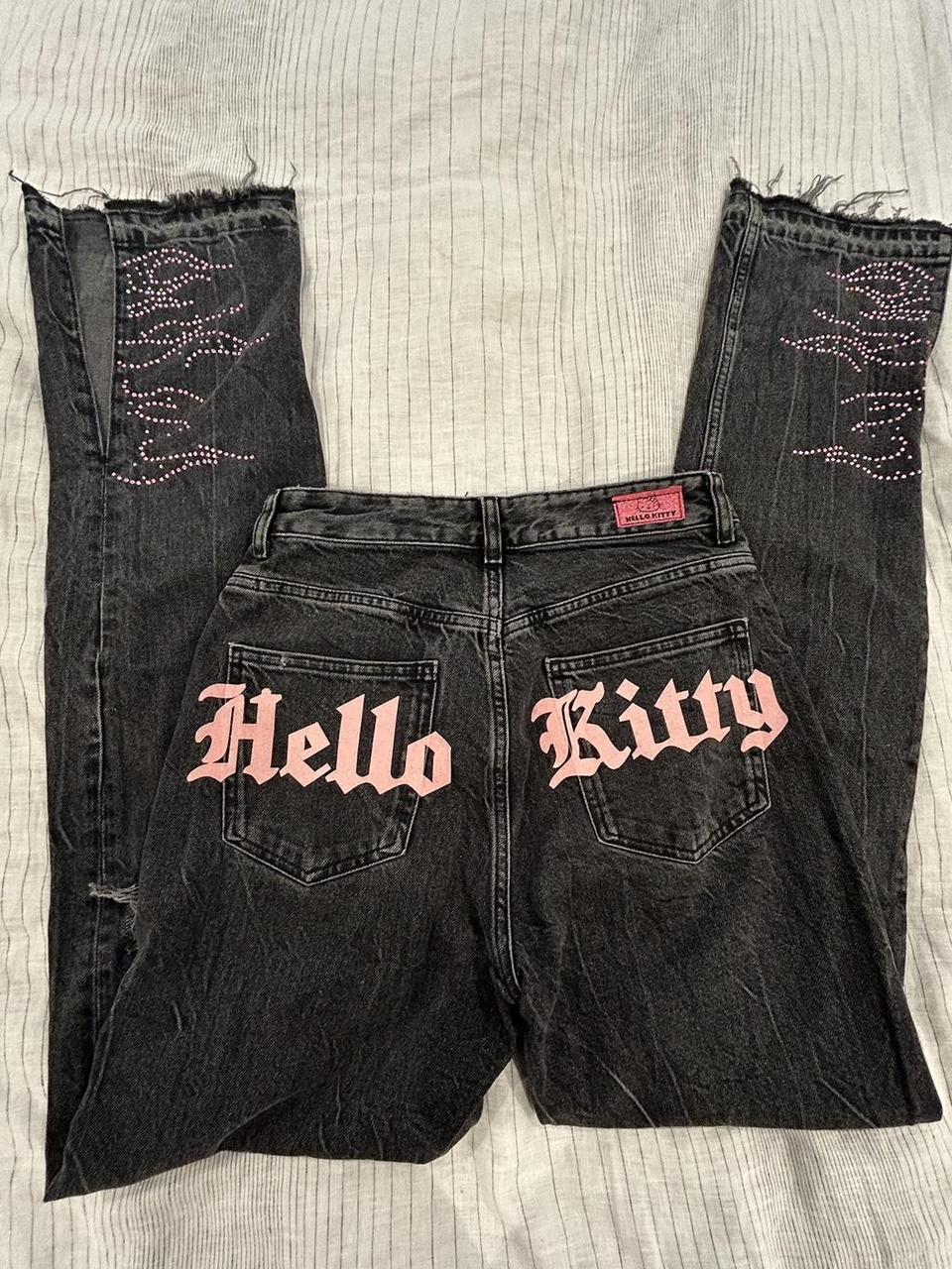 DEPOP payment only • Cute Y2K hello kitty ripped... - Depop