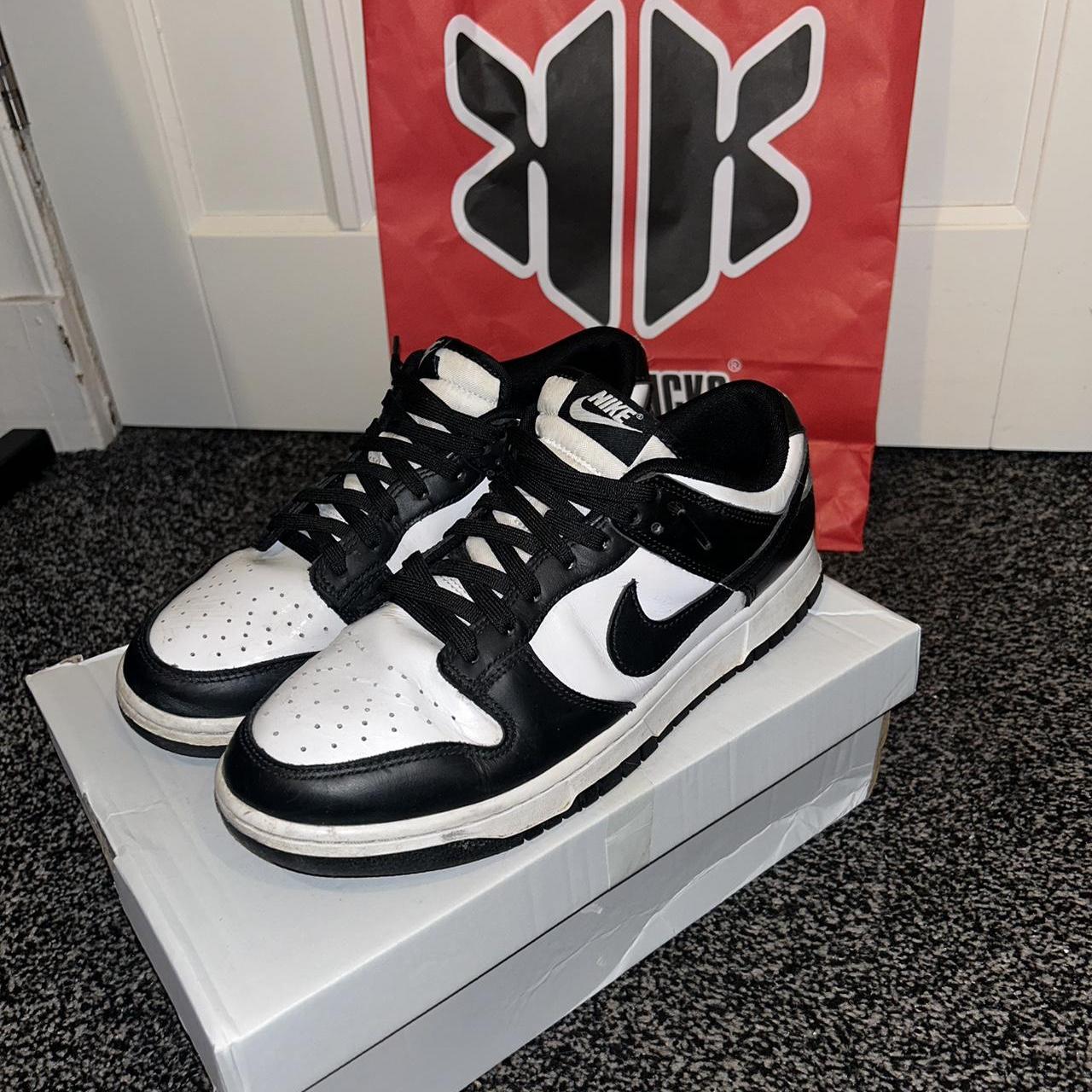 Nike Dunk Low Panda trainers - size uk 8.5 | Depop