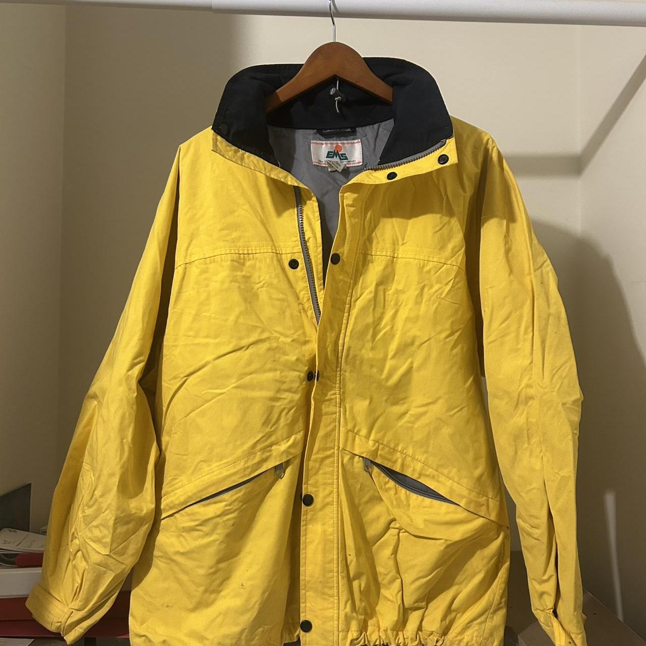 Yellow and black vintage EMS ski jacket ski... | Depop