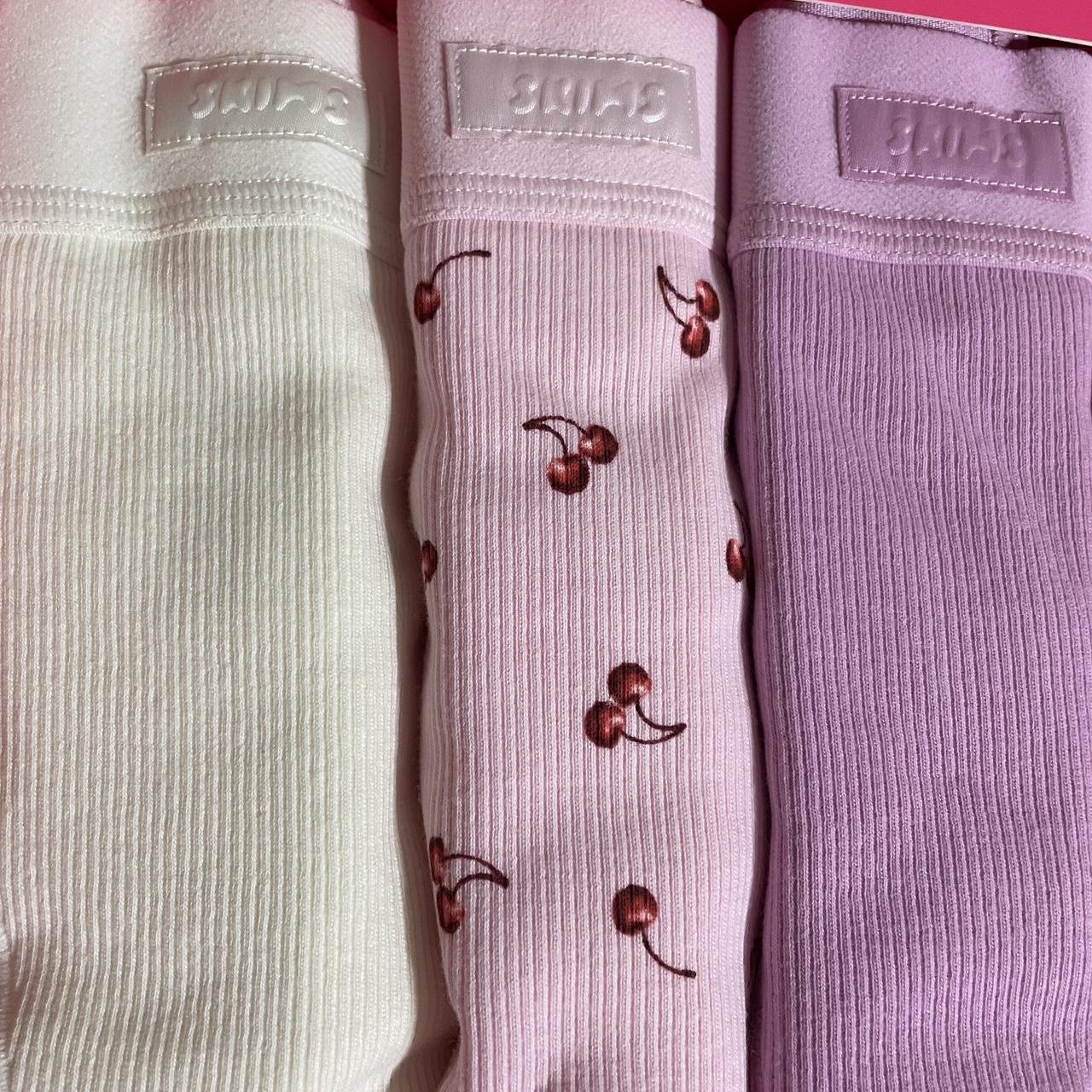 Skims Cotton Rib Boxer 3 Pack Petal Multi Size Small | Depop