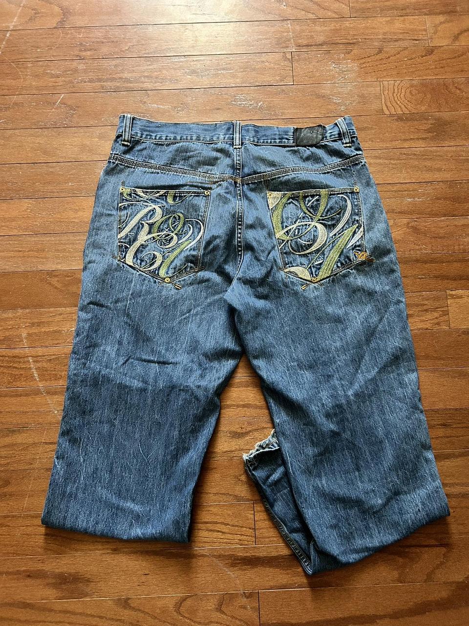 Vintage Y2K Rocawear Denim Jeans. Found in Uncles... - Depop