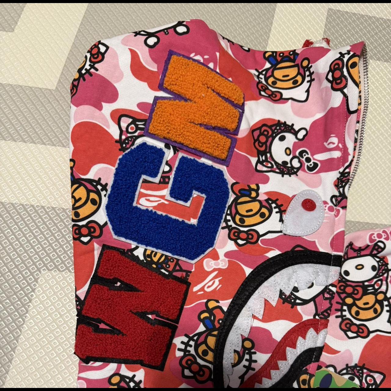 Pink BAPE × Hello Kitty hoodie -same/next day... | Depop