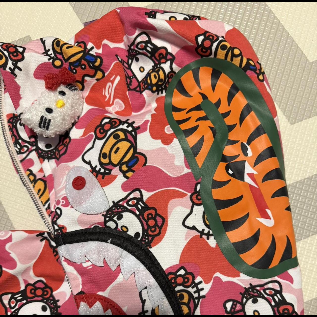 Pink BAPE × Hello Kitty hoodie -same/next day... | Depop