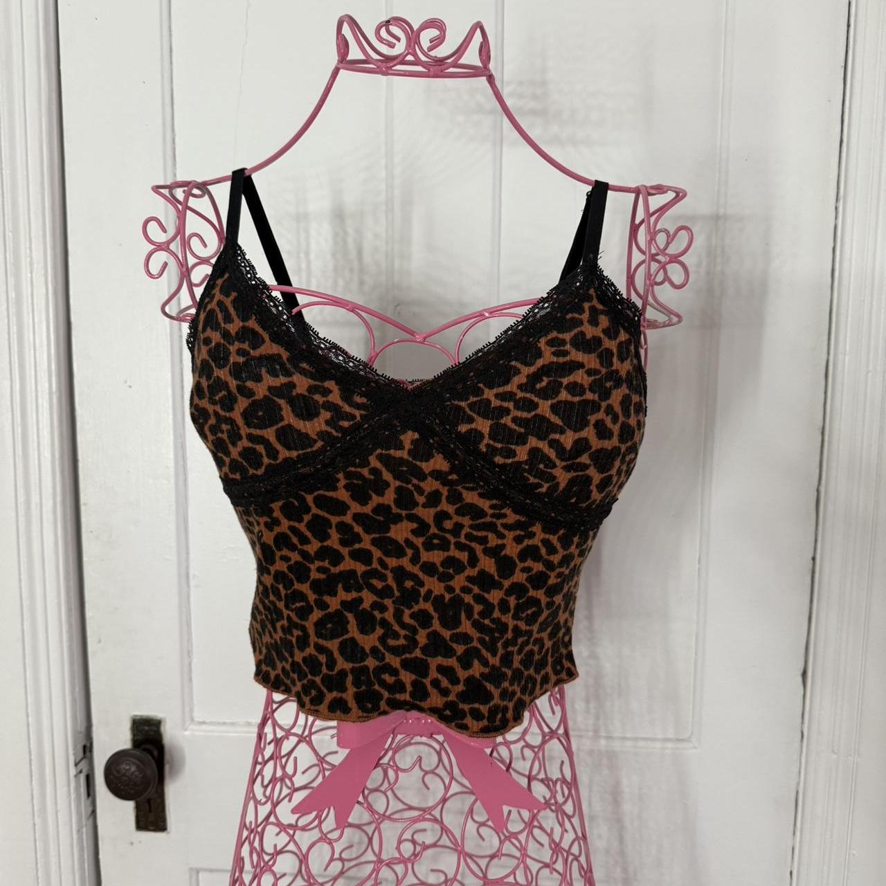 Wild Fable leopard print lace top #lace #leopard | Depop