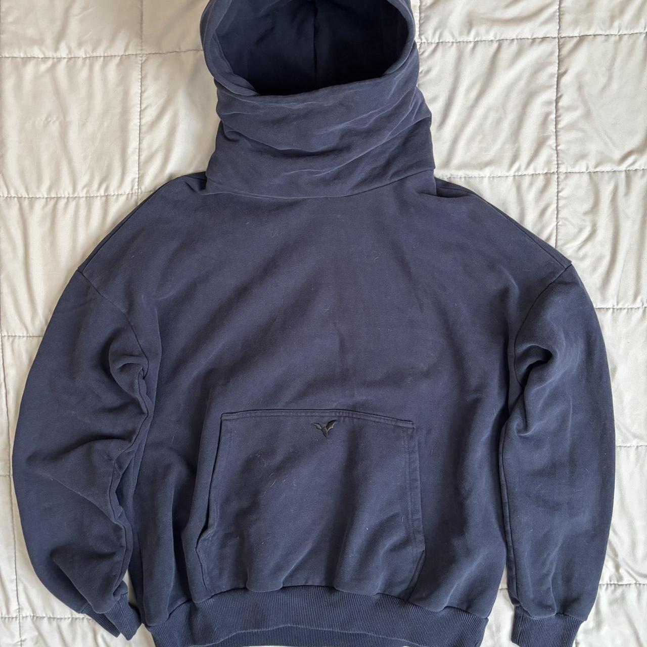 ditch la masked hoodie navy size medium brand new... - Depop
